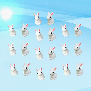 20pcs Collection White Miniature