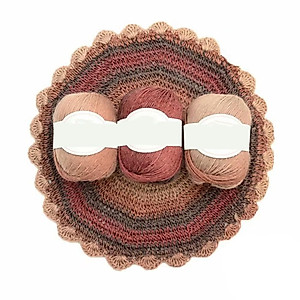 100g Spinning Dyed Rainbow Wool Yarn Thread Color Gradient Crocheted Shawl Hat Scarf Knitting Wool Jewelry Crocheting