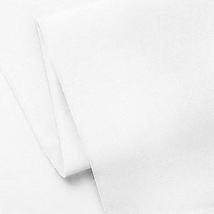 Craftido-19 Options-100% Cotton Fabric by The Yard in Solid Color 44”Wide by 3yd (9 ft) -Medium Weight 5.2 oz- for Quilting, Sewing, Crafts, Binding, Backing and Lining - White