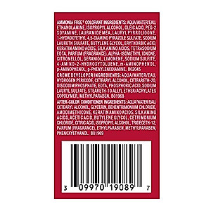 Revlon Permanent Hair Color, Permanent Red Hair Dye, Colorsilk with 100% Gray Coverage, Ammonia-Free, Keratin and Amino Acids, Red Shades (Pack of 3)
