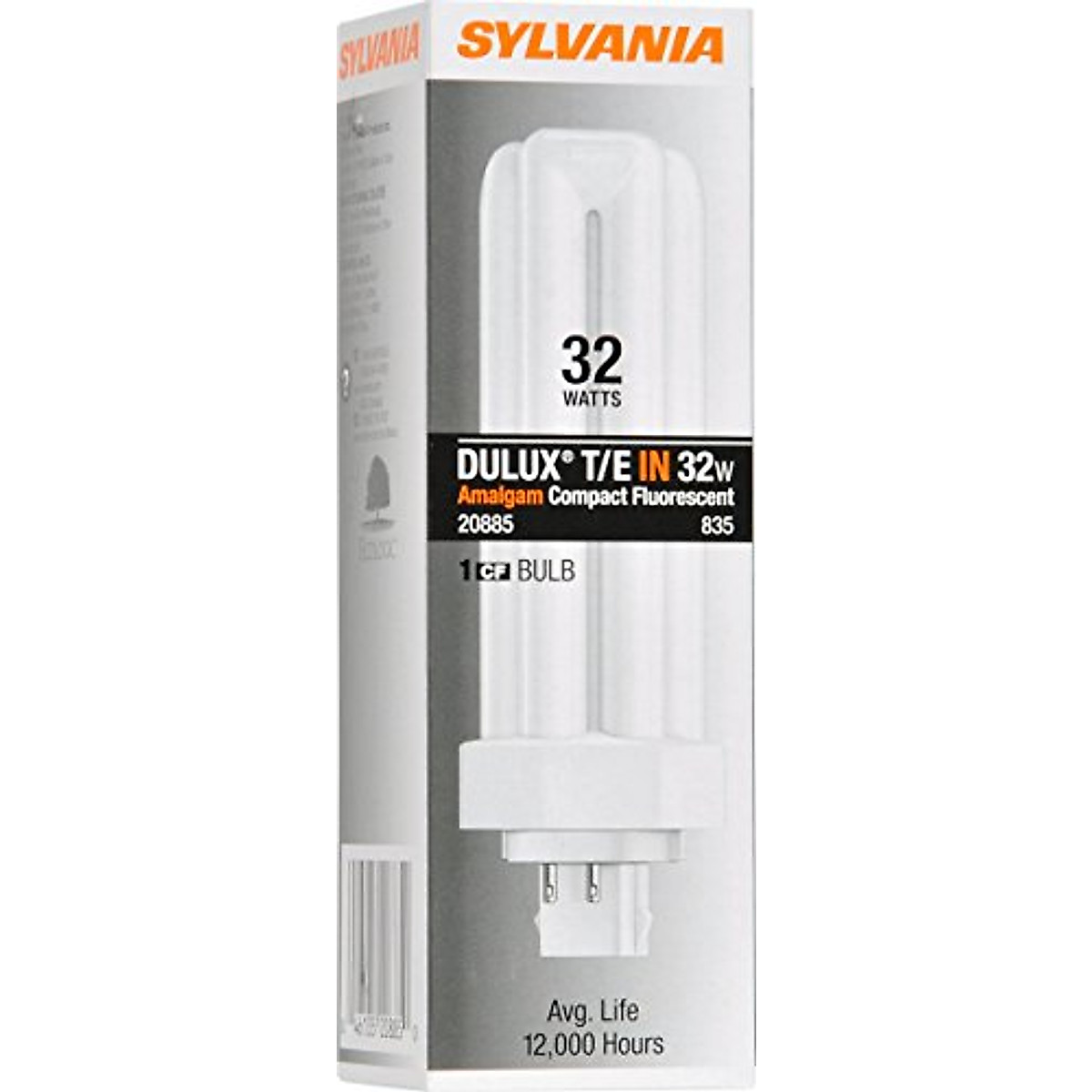 Sylvania 20885 Compact Fluorescent 4 Pin Triple Tube 3500K, 32-watt, 1 Count (Pack of 1)
