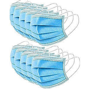 50pcs Disposable Face Másk With 3 Layer Filter With Elastic Earloop,black Gray Breathable Safety Face Scarfs Black 50 Pcs