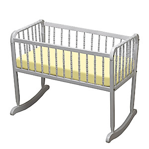 Baby Doll Bedding Modern Hotel Style Cradle Bedding Set, Yellow