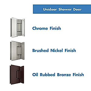 DreamLine Unidoor 37-38 in. W x 72 in. H Frameless Hinged Shower Door with Shelves in Brushed Nickel, SHDR-20377210S-04