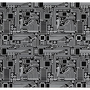 Michael Miller Circuit Board, Black