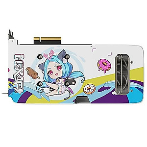 maxsun GeForce RTX 4060 iCraft OC ACGN Limited Edition 8GB GDDR6 (PCIe 4.0, DLSS 3.5, HDMI 2.1, DisplayPort 1.4a, RGB, Anime White GPU)