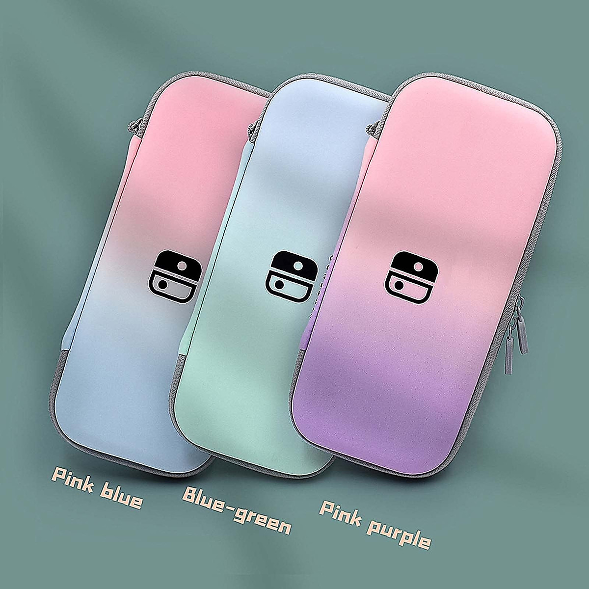 Carry Case Compatible with Nintendo Switch Girls Protective Hard Portable Travel Carry Case for Nintendo Switch Console and Accessories(Pink-Blue)