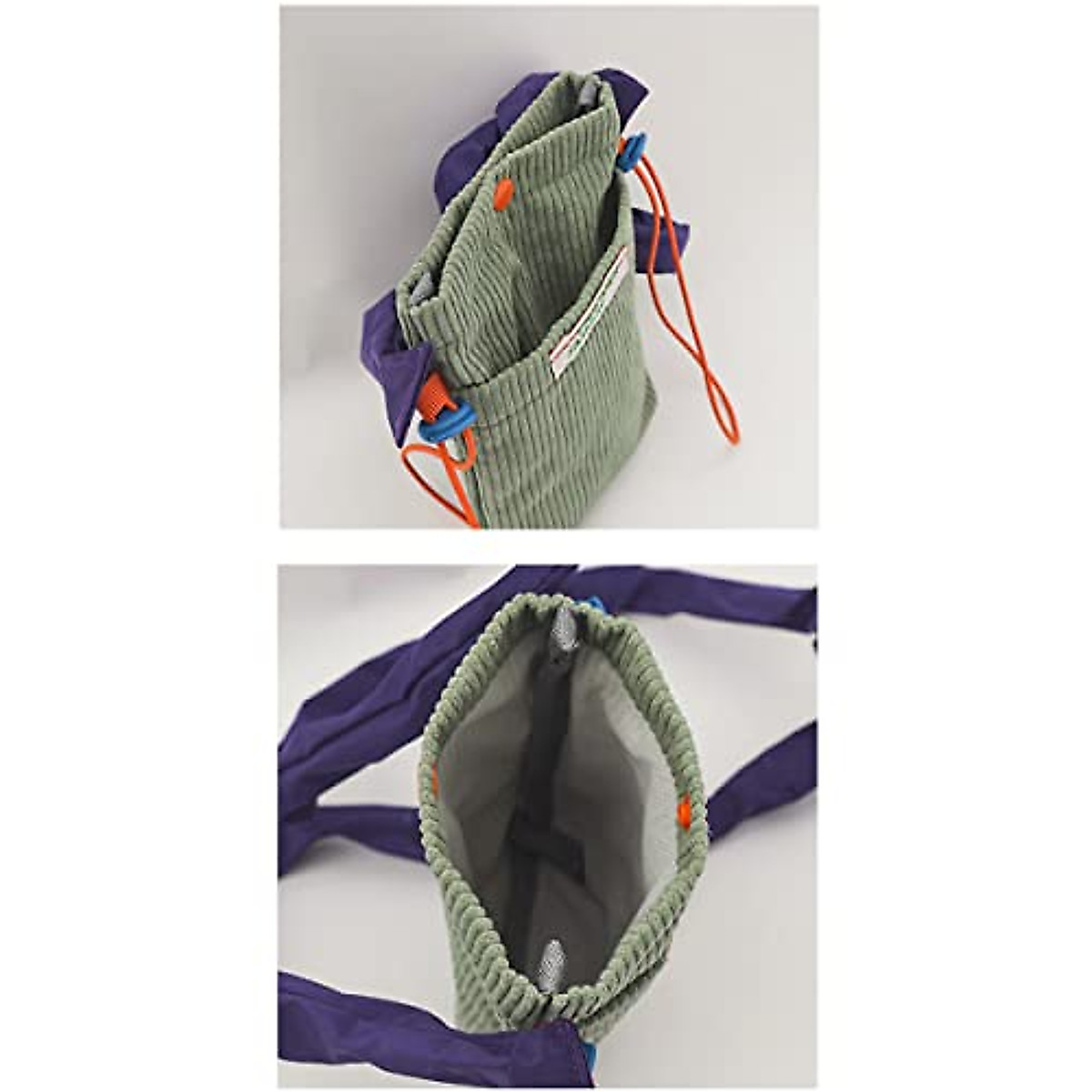 Ulisty Women Small Corduroy Cellphone Bag Mini Pocket Tote Bag Shoulder Bag Handbag Crossbody Bag black