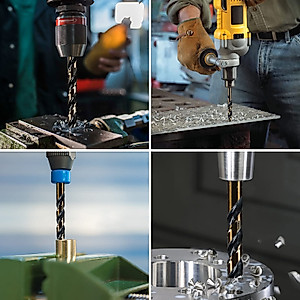 CaRoller Drill Bit Set – 29-Piece High-Speed Steel Drill Bits – Durable Drill Sets with Storage Case for Steel, Wood, Plastic, Sheet Metal