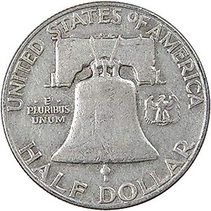 1959 Franklin Half Dollar AG About Good 90% Silver 50c US Coin Collectible