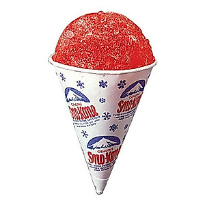 200 Snow Cone Cups 6 Oz and 200 Spoon Straws