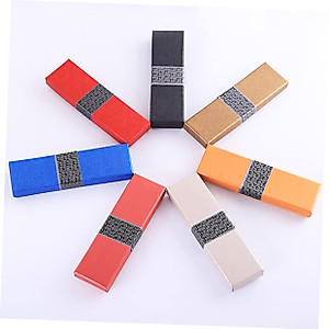 SEWACC 12 Pcs Black Colored Pencils Table Candle Holder Crayon Container Desk Containers Containers Fountain Pen Case Pen Pouch Makeup Containers Office Dining Table Packing Box