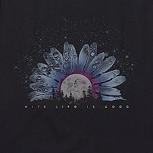 Life is good Womens Crusher, Jet Black, Small