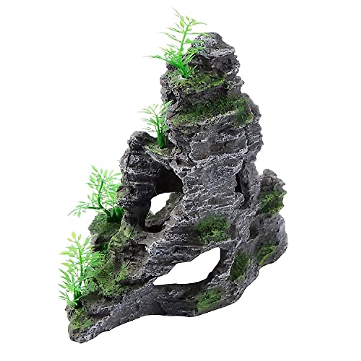 Saim Aquarium Ornament Mountain View Stone Ornament Rockery Landscape Fish Tank Decoration - Large Sizes
