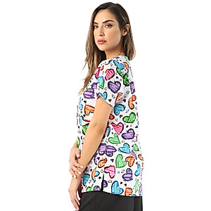 Just Love Women's Scrub Tops Scrubs 216V-28-3X