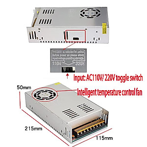110v/220v to 12v Converter 12v Power Supply 12 Volt Power Supply 12v Dc Power Supply Power Supply 120v to 12v Converter Ac to Dc Converter(AC110V to DC12V 30A 360W)
