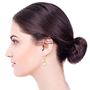 14k Gold Filled Hand Wrapped 8mm Cultured Pearl Earrings Bridal & Weddings Jewelry or Bridesmaids Gifts