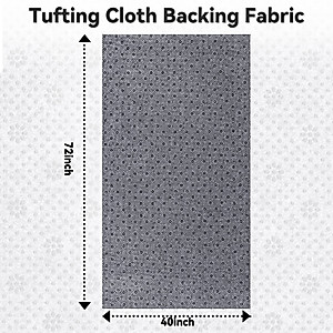 Pllieay 72x40 Inch Non Slip Final Backing Cloth, Vinyl Primary Tufting Cloth Backing Fabric, Non Slip Pad with Plum Blossom Pattern for Carpets Rug Tufting Gun Cushion Punch Needle