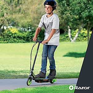 Razor Power Core E90 Electric Scooter with hub motor, push-button throttle, for kids 8+