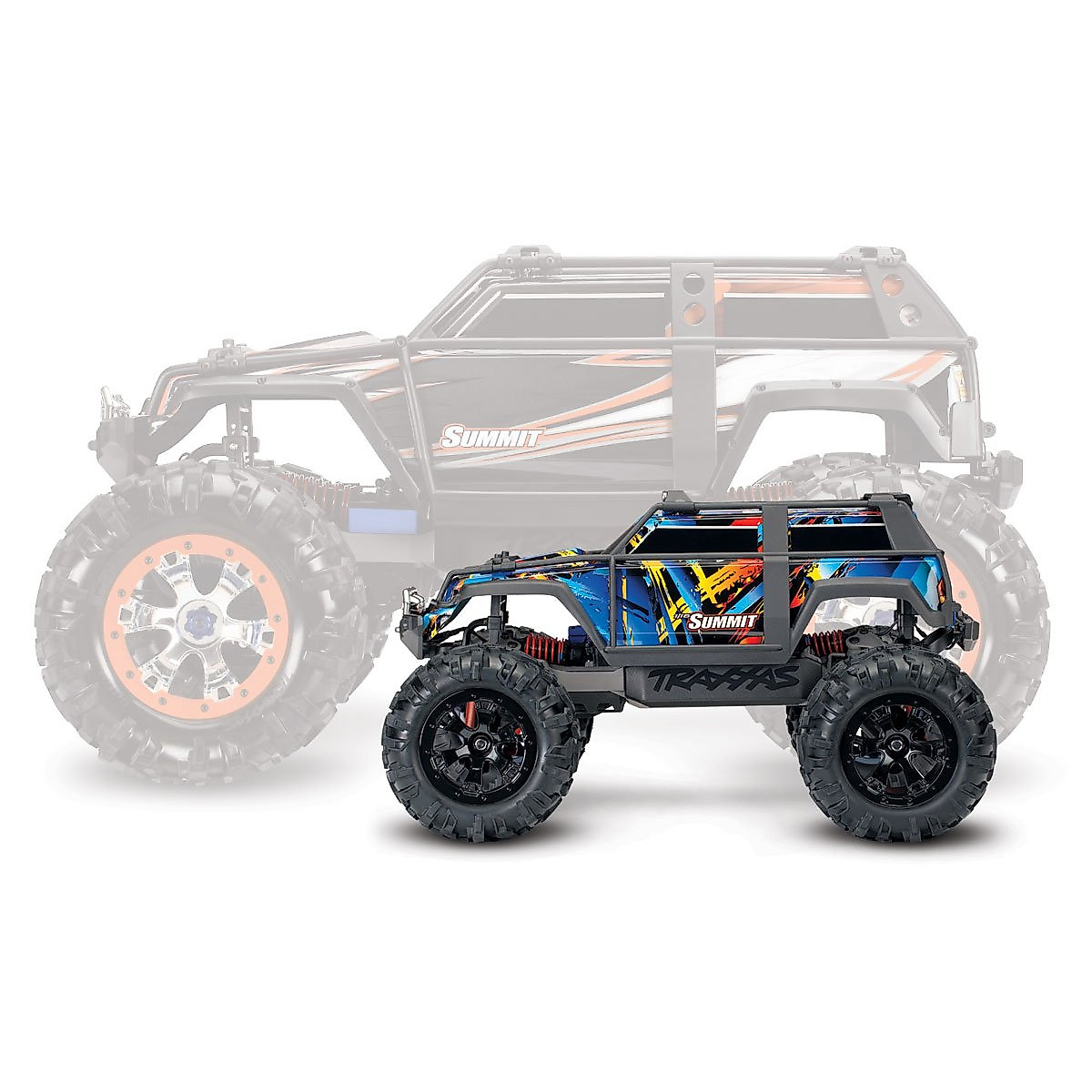 Traxxas 72054-5 1/16 Summit: 4WD Extreme Terrain Monster Truck with TQ 2.4GHz Radio System