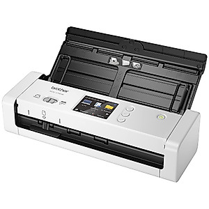 Brother Wireless Document Scanner, ADS-1700W, Fast Scan Speeds, Easy-to-Use, Ideal for Home, Home Office or On-the-Go Professionals (ADS1700W), white