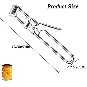 Adjustable Jar opener & Bottle Opener, Multifunctional Stainless Steel Manual Jar Bottle Can Opener, Easy-open Lid Seal Remover Kitchen Accessories