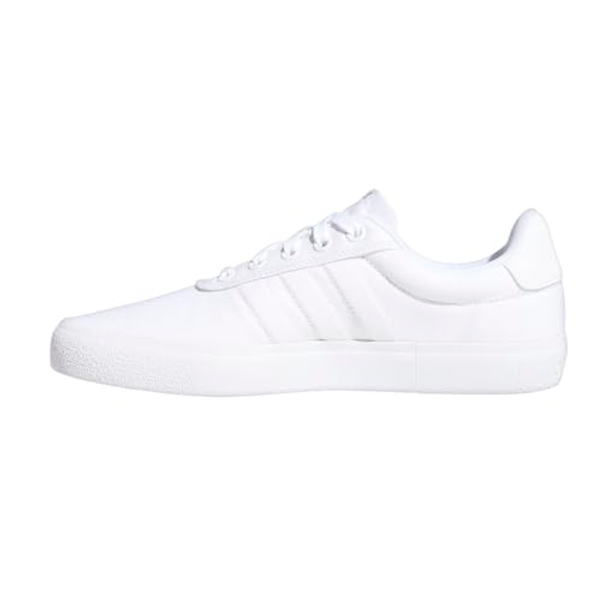 adidas Women's Vulc Raid3r Skate Shoe, White/White/Silver Metallic, 6.5