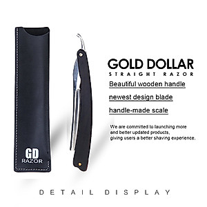 Gold Dollar club cut throat straight razor shaving razor