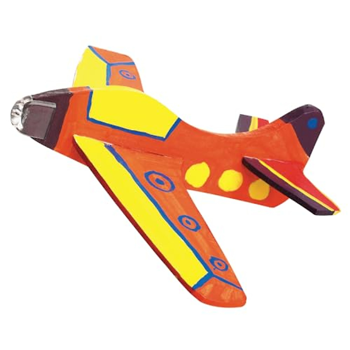 Creativity for Kids Four Foam Fliers Mini Craft Kit - Paint 4 Foam Glider Airplanes, Small Gifts for Kids, Red