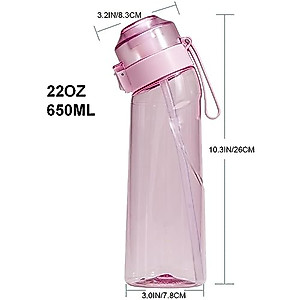 Air Up Water Bottle with 7 Flavour Pods, 650ML Drinking Bottle, BPA Free 0 Sugar, 0 Calories Water Bottle, for Gym and Outdoor