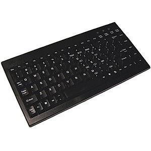 Adesso ACK-595UB - Mini USB Keyboard with Embedded Numeric Keypad,Black