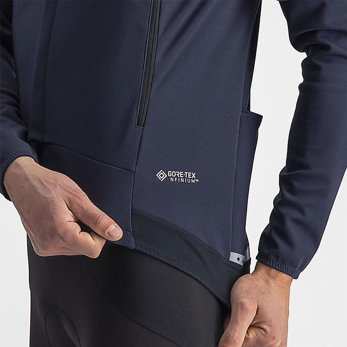 Castelli Perfetto Ros Convertible Jacket - Men's Belgian Blue/Silver Gray, M