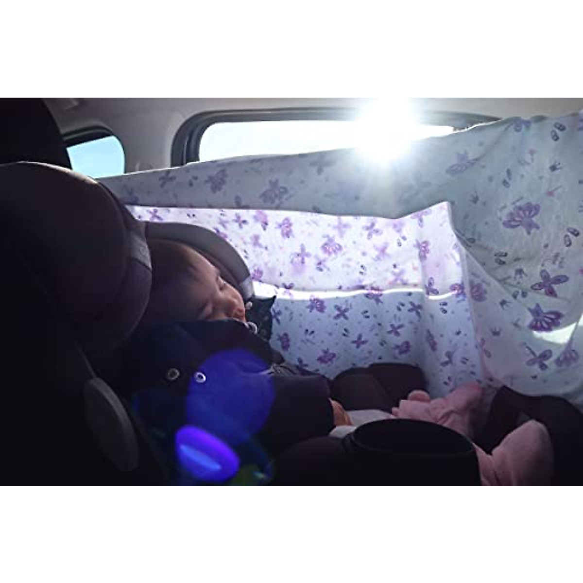 Car Seat Sun Canopy (Purple Fairy)