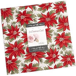 A Christmas Carol Layer Cake®, 42-10" Precut Fabric Quilt Squares by 3 Sisters
