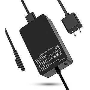 Surface-Pro-Charger-65W - Microsoft Surface Charger, Super Fast Charger for Surface Laptop, Surface Pro 3/4 / 6/7 / 8 / X, and More Laptop Tablet Model Power Supply Adapter Works with 65W 44W 36W