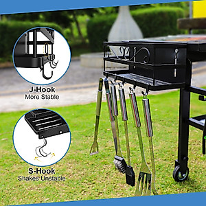 GDNEASE Blackstone Grill Caddy | Removable BBQ Accessory for 28"/36" Spatula Tool Holder | Griddle Caddy Tool-Free & Easy to Install
