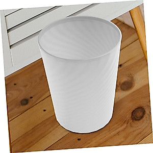 CHILDWEET Bedroom Trash Can with Simple Style Capacity PP Material Home Office Waste Basket