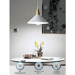 TORCHSTAR 12-Pack A19 LED Light Bulbs 60W Equivalent, UL Listed, 5000K Daylight, Dimmable, 9W, 800lm, Flicker Free, E26 Standard Base LED Bulb for Ceiling Fan, Lamp, 15,000hrs