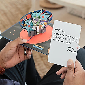 Lovepop Disney and Pixar Toy Story Buzz Lightyear Father’s Day Pop-Up Card – Father’s Day Card – Handcrafted 3D Pop-Up Greeting Card – Father’s Day Love Card, 5 x 7”