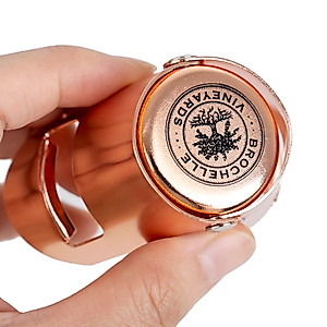 Muka 10 PCS Custom Stopper, Personalized Bottle Stopper Stainless Steel Laser Engraved