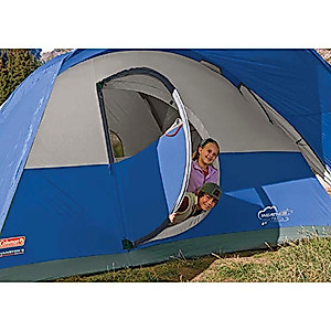 Coleman Camping Tent | 8 Person Montana Cabin Tent with Hinged Door