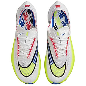Nike Men's ZoomX Streakfly Racing Shoes (White/Black-Volt-Racer Blue, us_Footwear_Size_System, Adult, Men, Numeric, Medium, Numeric_8_Point_5) 8.5