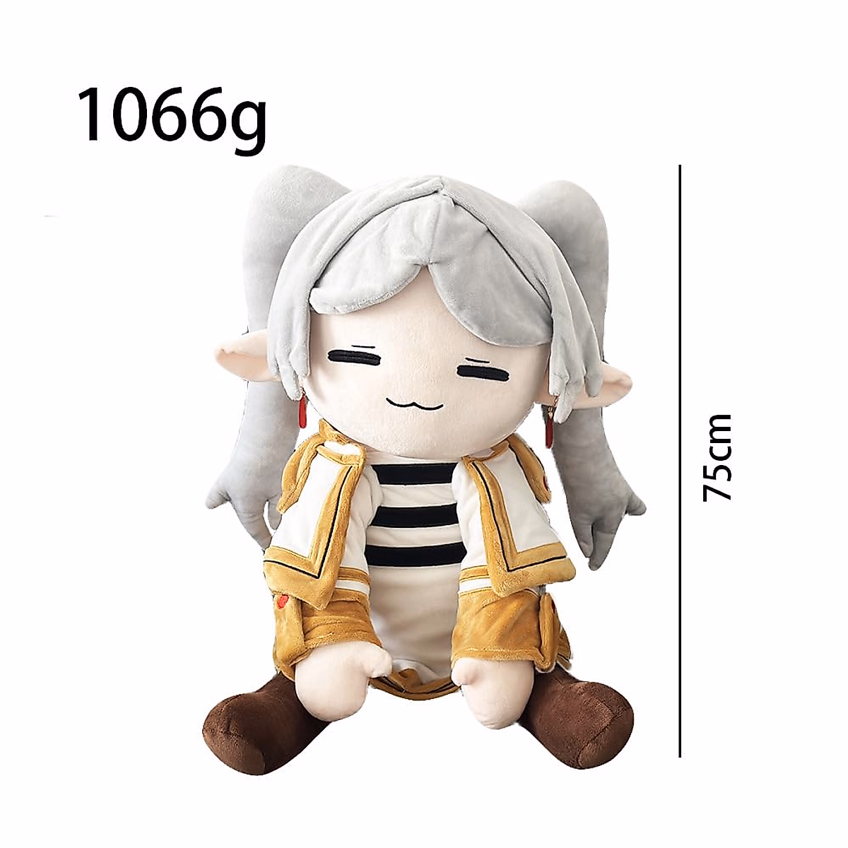 QAHEART 2024 New Frieren Soft Figure Pillow, 75cm Big Size Anime Figure Hug Pillow Home Sofa Cushions Decoration