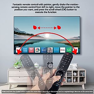 Voice Remote MR21GA AKB76036202 for 2021 LG Magic Remote with Pointer and Voice Function for LG TV Remote Control Replacement for LG OLED UHD QNED NanoCell 4K 8K Smart TVs