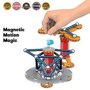 Geomag Magnetic Toys | Kids STEM Building Toys | Mechanics Magnetic Motion | Magnet Gears Construction | Educational Gifts | Swiss-Made | Age 7+ 86 Piece