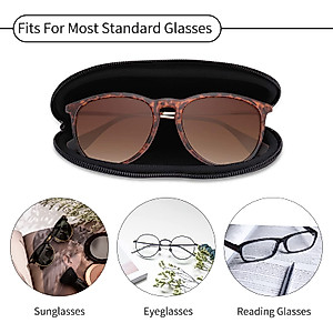 Sunglasses Case Ultra Light Neoprene Zipper Eyeglass Soft Case with Belt Clip