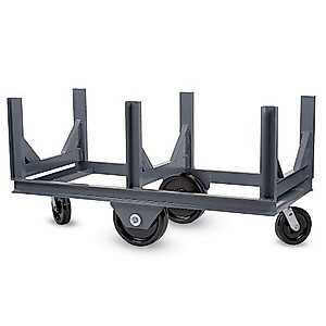 Durham BCTE-2860-4K-95 Bar Cradle Truck, 3 Cradles, Gray