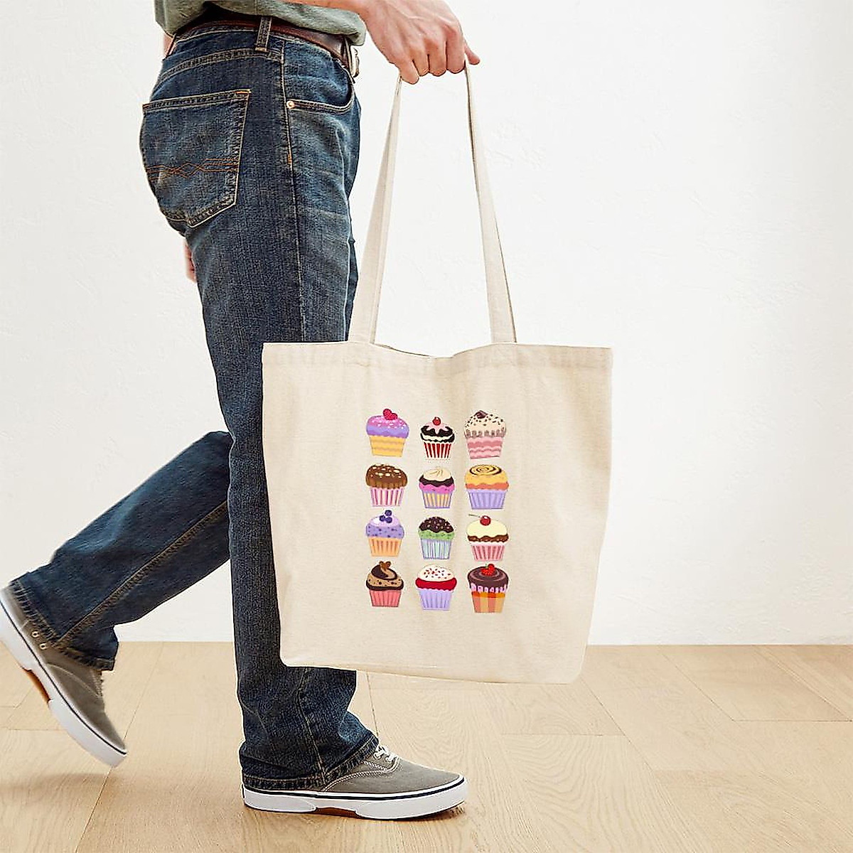 CafePress Dozen Of Cupcakes Tote Bag Canvas Tote Shopping Bag