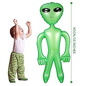 3 Pcs 35 Inch Alien Inflates Inflatable Alien Jumbo Alien Blow up Toy for Party Decorations, Birthday, Halloween, Alien Theme Party