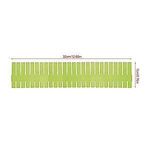 Sugoyi Solid DIY Household Drawer Divider, Freely Combine Divider Board Classified Storage Adjustable Drawer Divider, for Home(green)